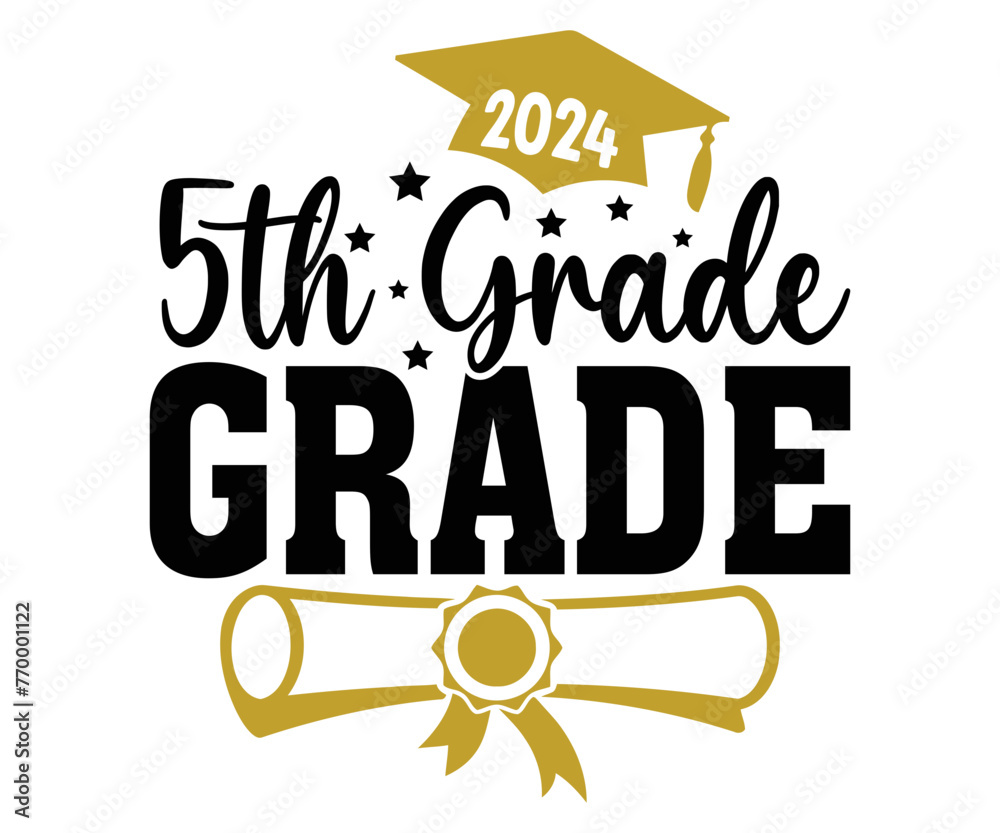 5th grade grade Svg,Class of 2024, Graduation,Senior,Class Senior,Cheer ...