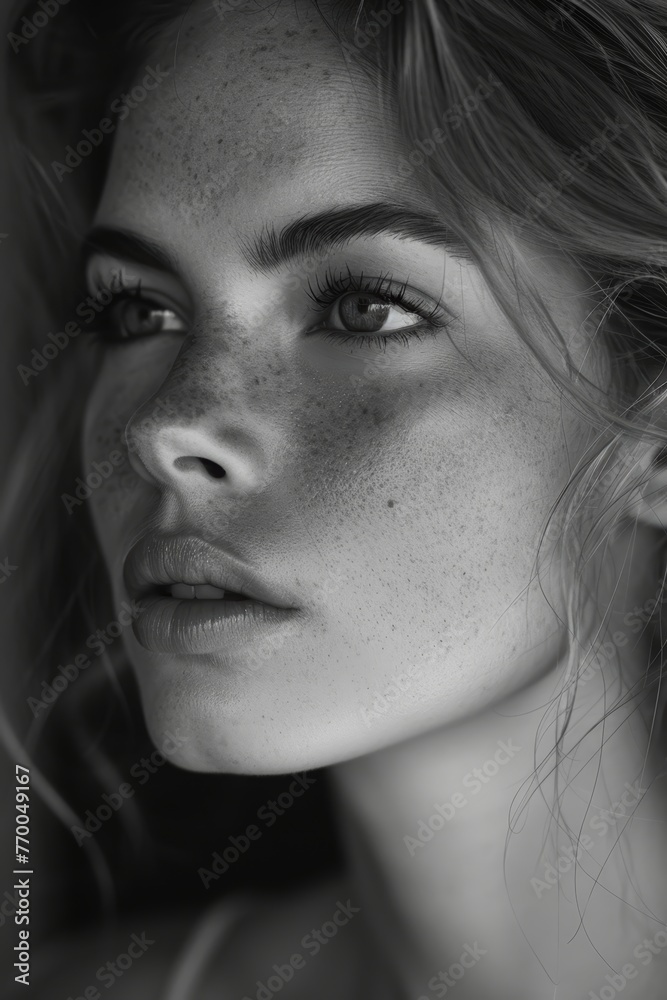 Black and White Portrait in Stunning Light, Evoking Pentax Medium ...