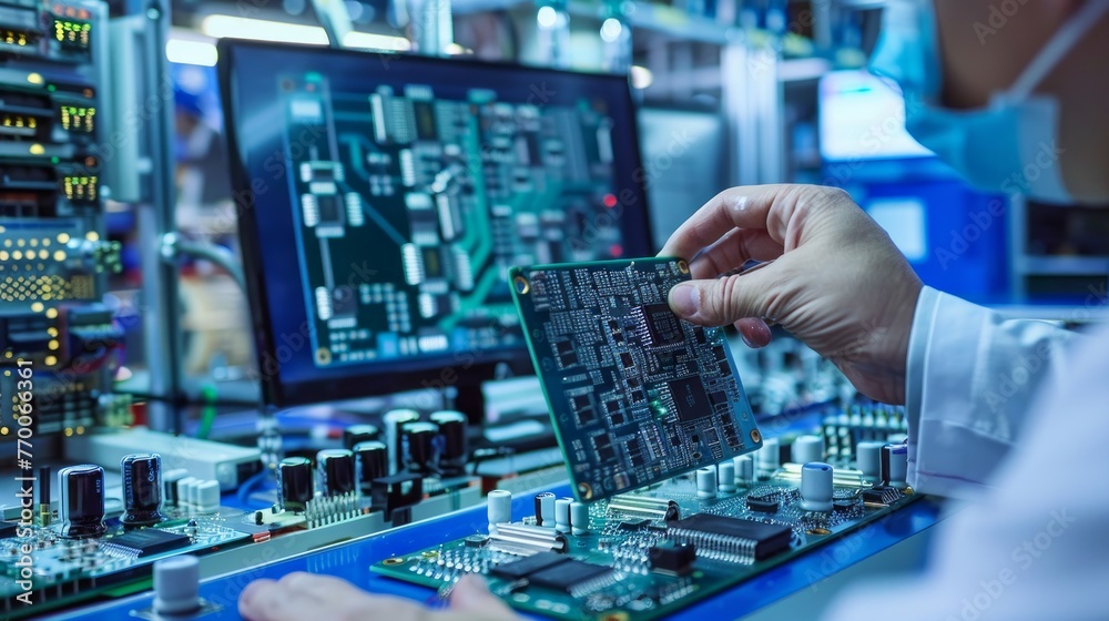 Computer engineers use printed circuit boards (PCBs) to design and ...
