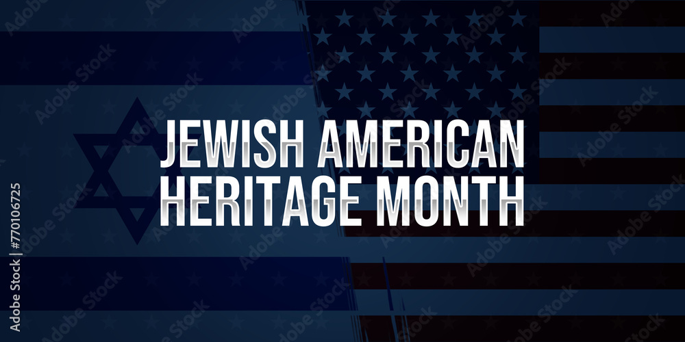 Jewish American Heritage Month. Banner, poster for social media. Jewish ...