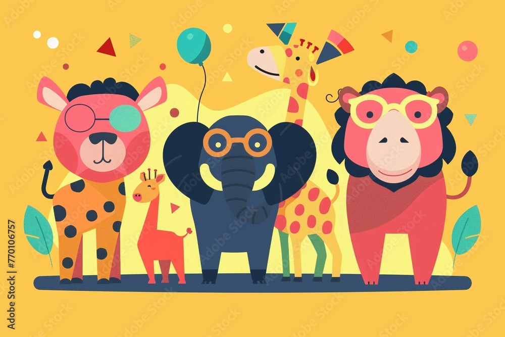 Sophisticated chaos reigns as zoo animals take over the night! This ...