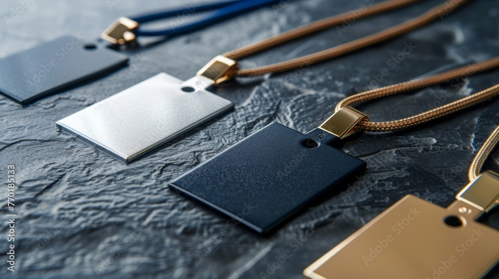 Make a statement with these elegant name tags and lanyards designed for ...