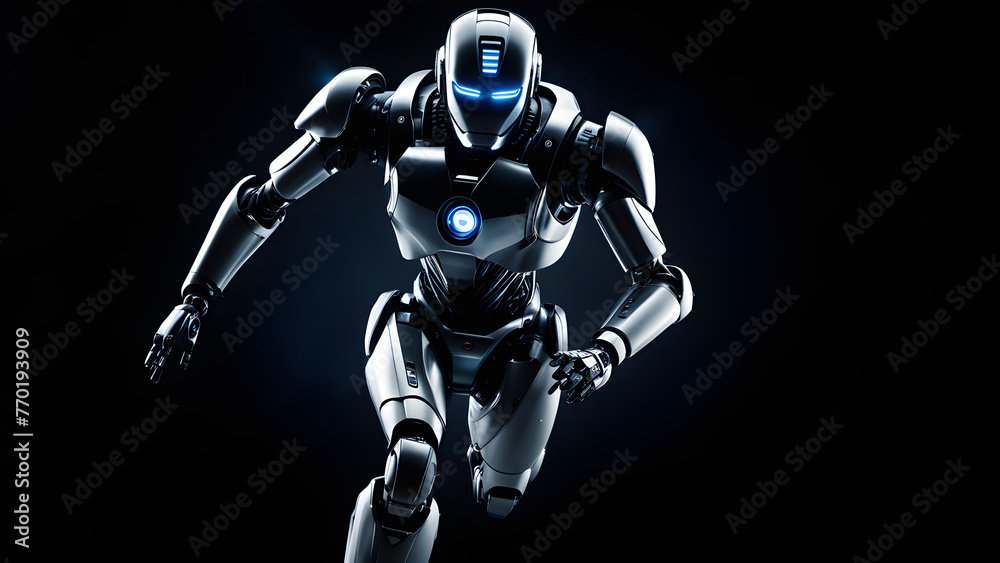 This is an image of a robot equipped with artificial intelligence ...