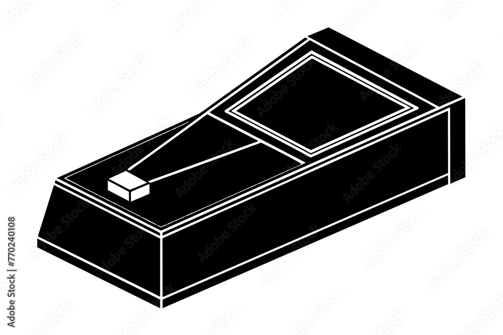 spectrophotometer silhouette vector illustration Stock Vector | Adobe Stock