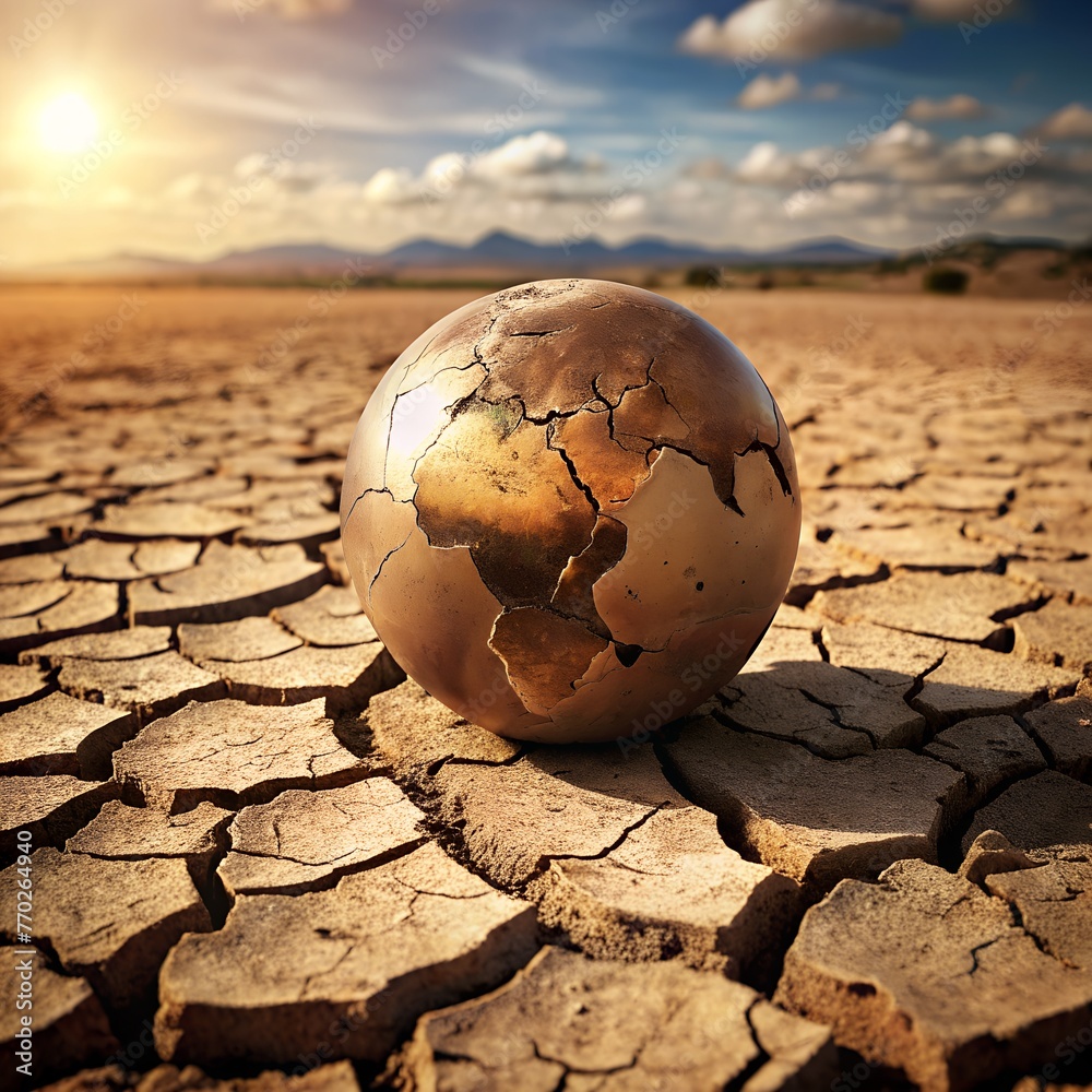 Water Crisis, Climate Change, El Nino, Global Warming Issue Concept ...