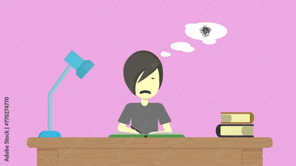 In this short animation, we witness a diligent student deeply engrossed ...