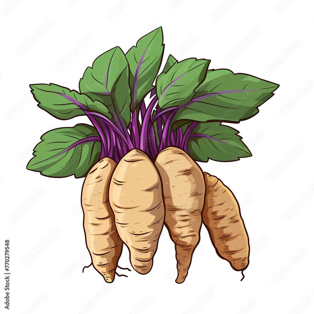 taro root isolated, transparent background white background no ...