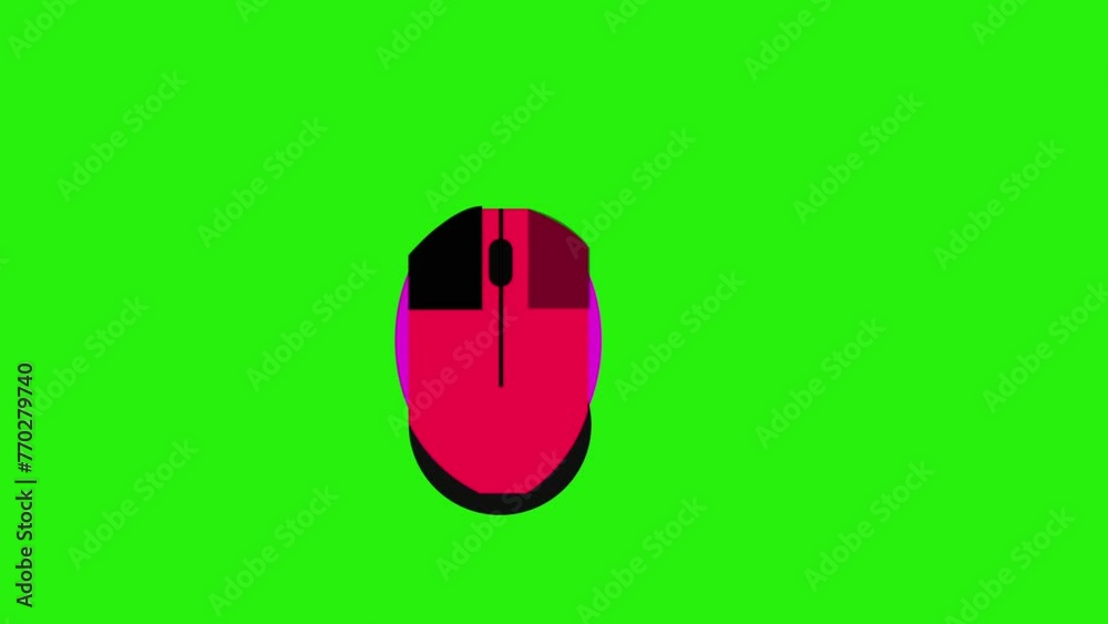 animated footage of mouse clicks, right clicks and left clicks with a ...