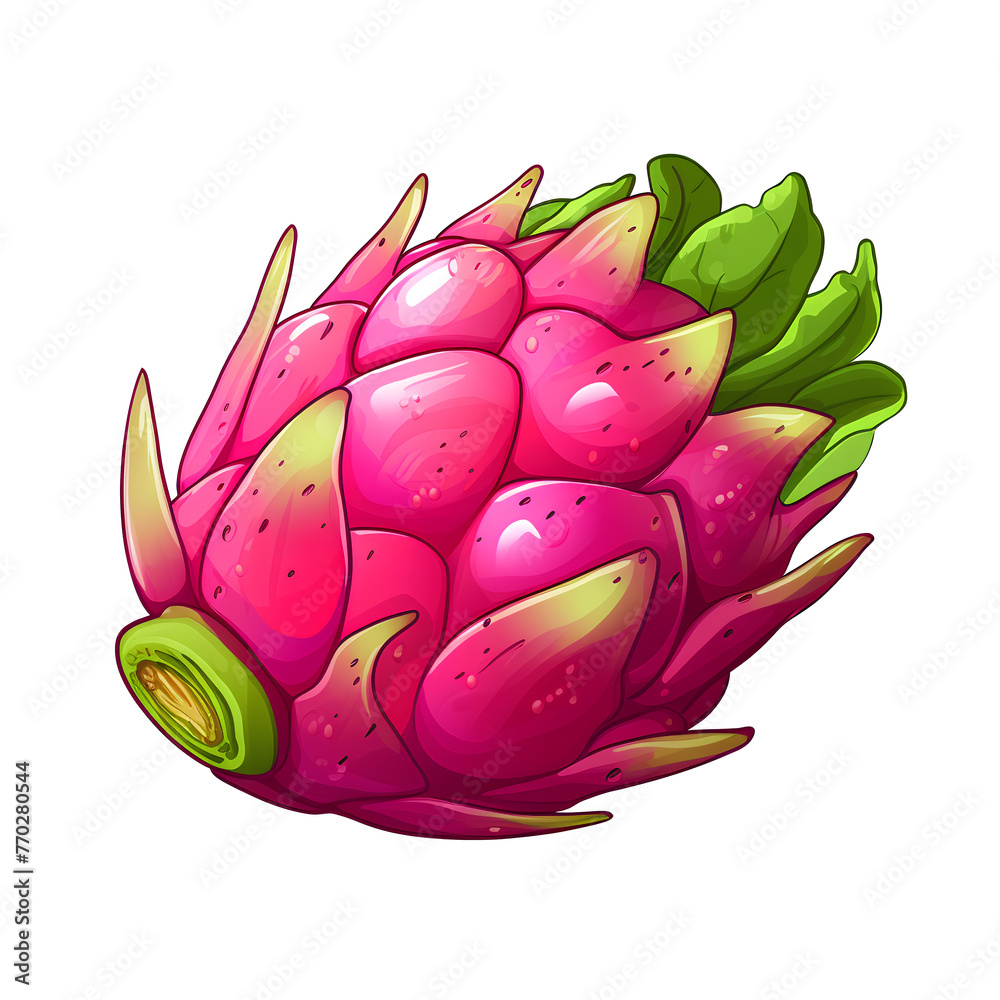 Dragonfruit isolated, transparent background white background no ...