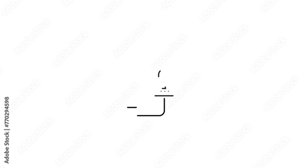 Cyber security 3D shadow icon with mobile and lock icon animation ...