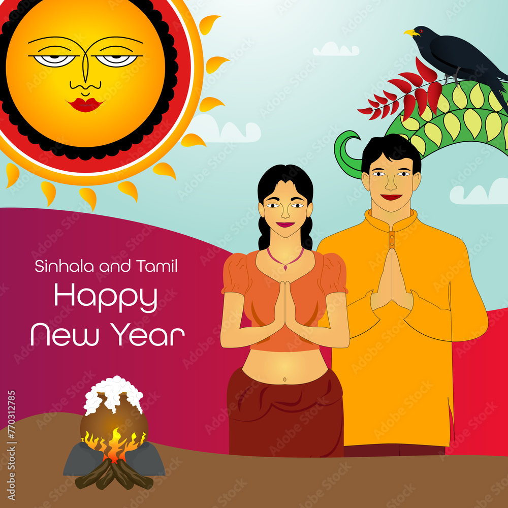 Sinhala and Tamil Happy New Year. Sinhala Avurudu. Sinhala New Year ...