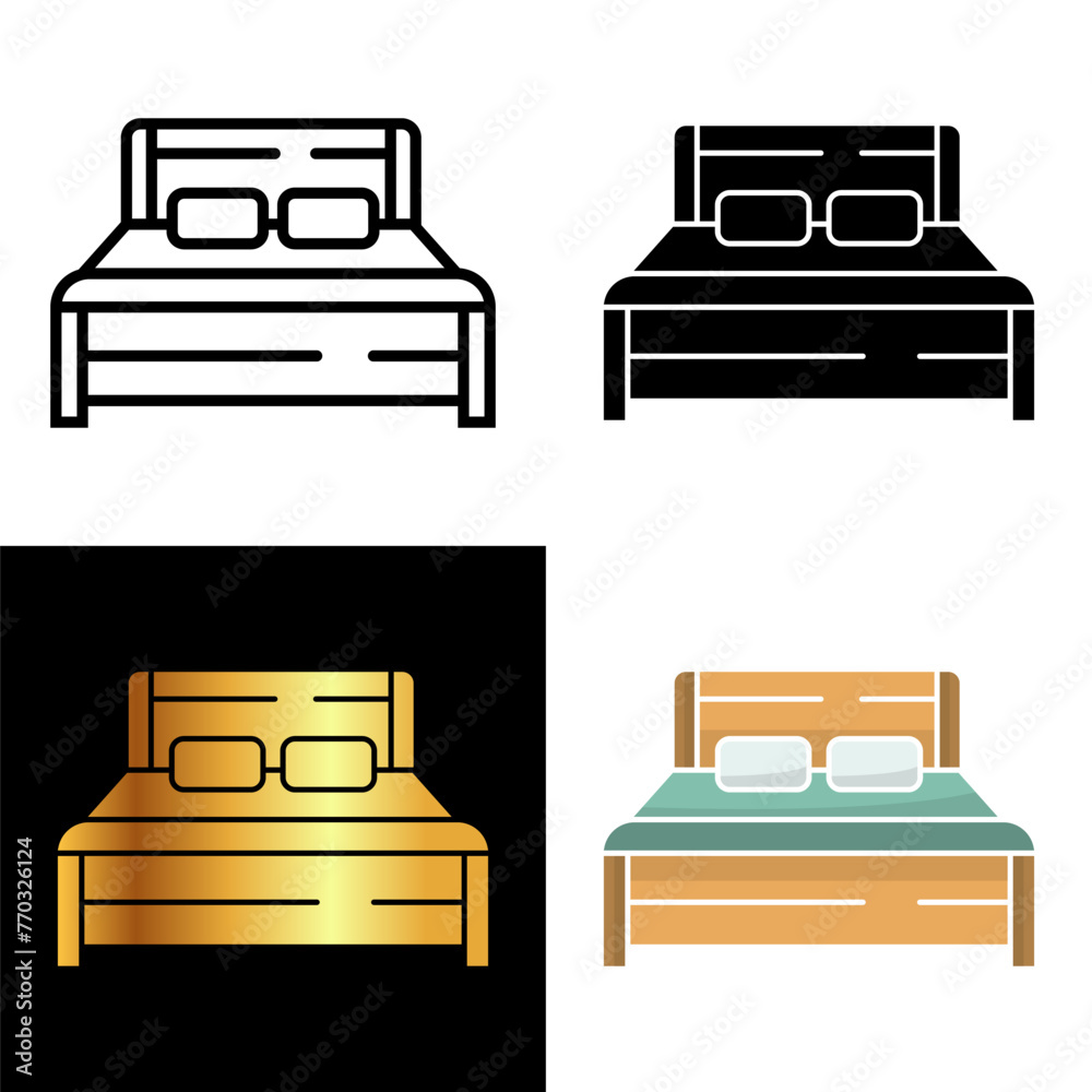 Discover the epitome of comfort and relaxation with our Bed icon ...