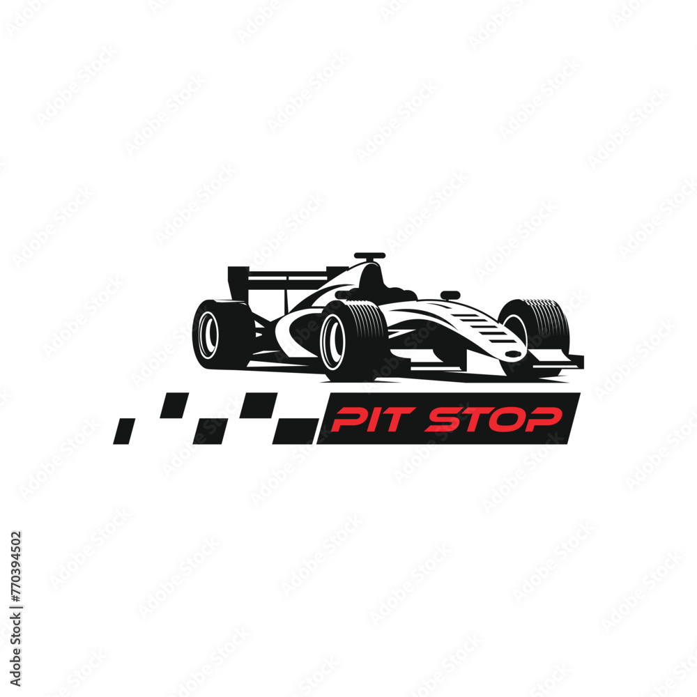 F1 racing car icon logo transport jet sport racing car symbol concept ...