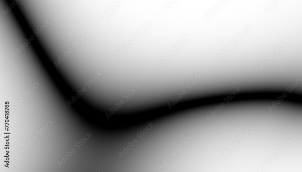 Abstract black blur thin linear abstract curved wavy wide pattern for ...