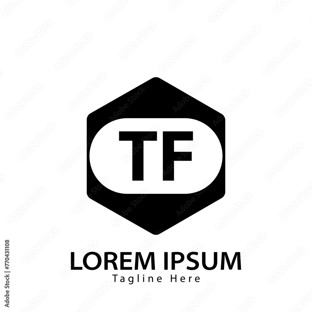 letter TF logo. TF. TF logo design vector illustration for creative ...