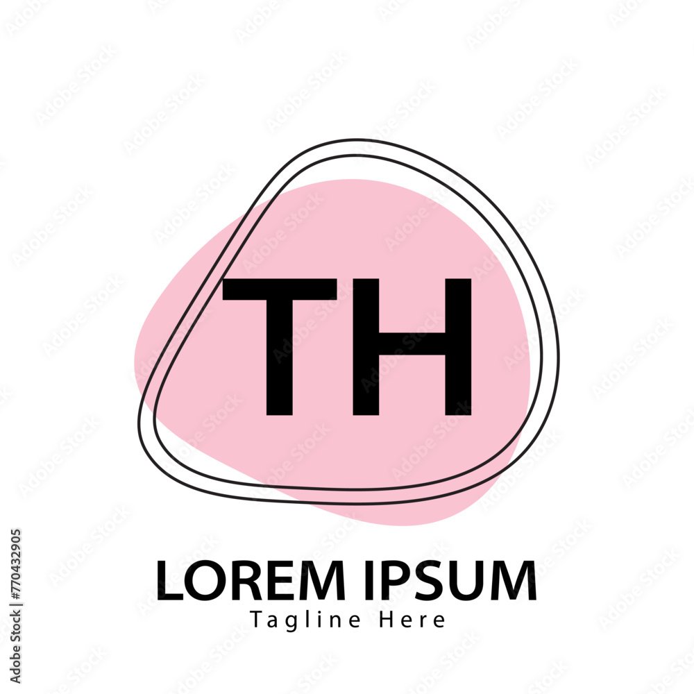 letter TH logo. TH. TH logo design vector illustration for creative ...