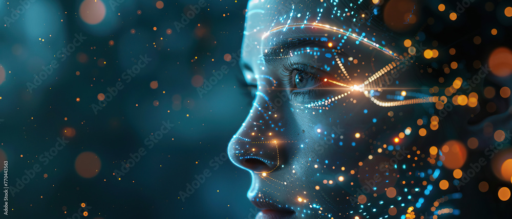 Concept visual on AI being used to create advanced targeted adverts ...