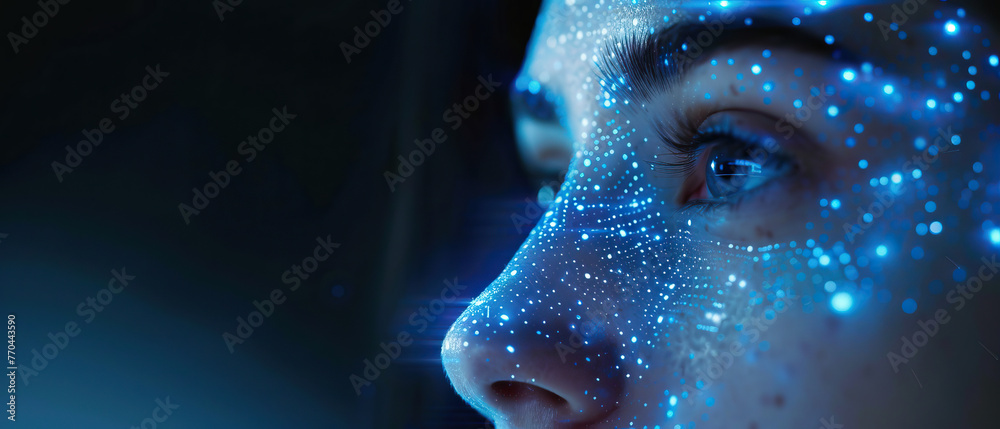 Obraz Concept visual on AI being used to create advanced targeted ...