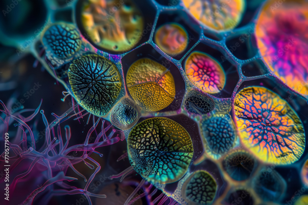The fascinating world through a microscope, delving into the intricate ...