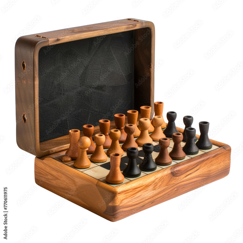 Board game chess box isolated on transparent background, cut out, png ...