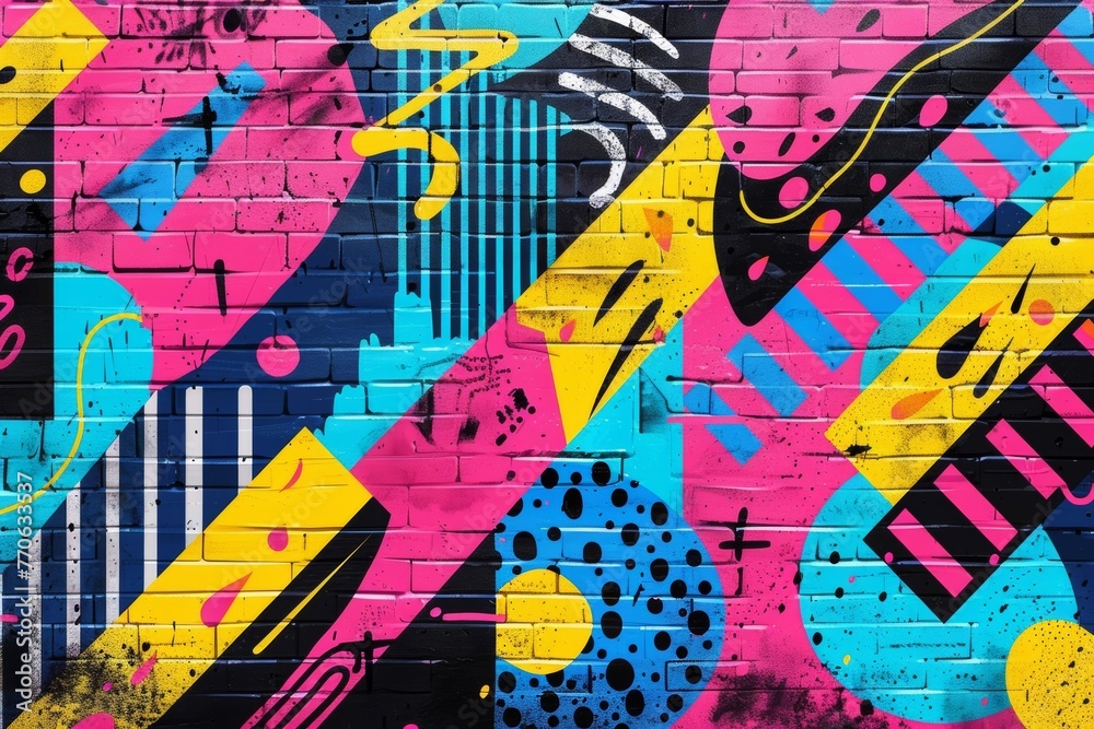 An artistic fusion of modern Gen-Z techniques and classic '80s and '90s ...