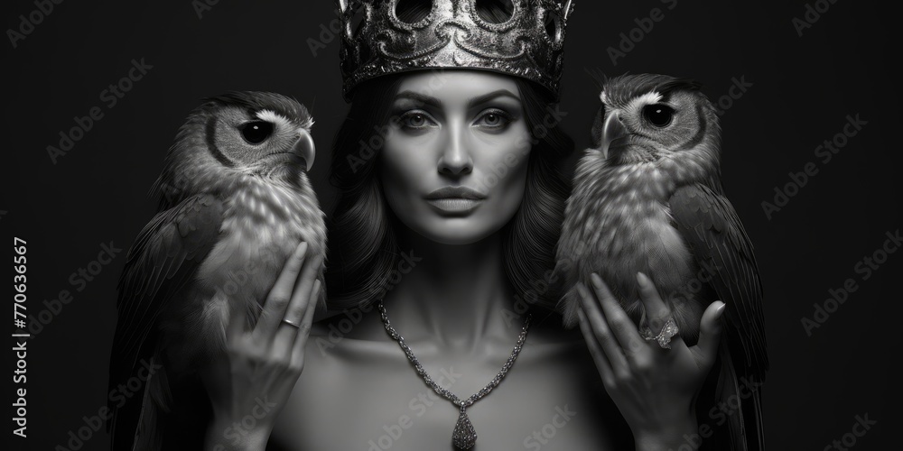 In ancient mythology, Athena is frequently portrayed with owls ...