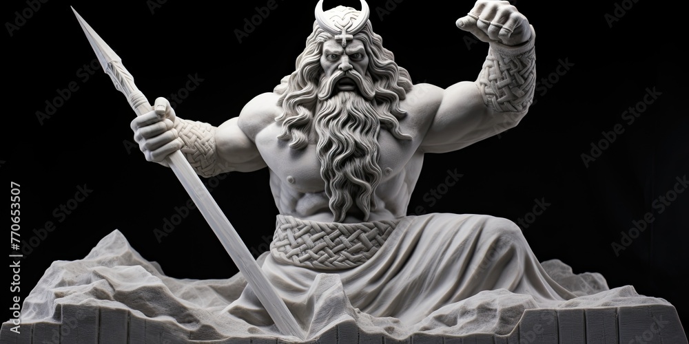 Poseidon, the sovereign god of the sea in ancient Greek mythology ...
