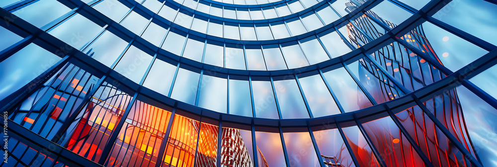 Reflective Architectural Wonders: A Modern Glass Dome, Merging the ...