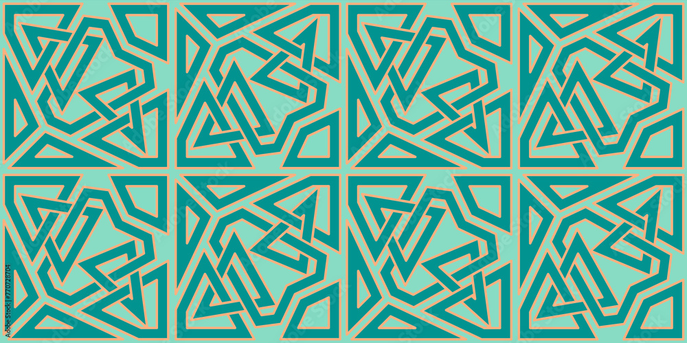 Rectangular geometric shape, and a detailed design inspired by Moroccan ...