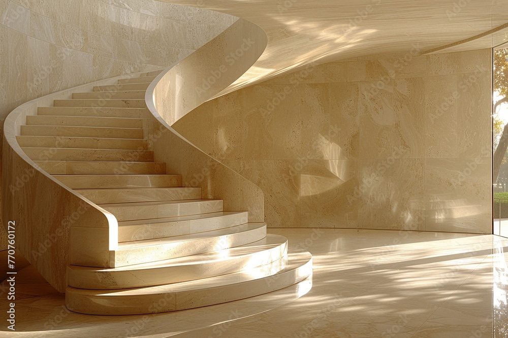 Flowing Form: This image captures the essence of modern architecture ...