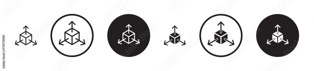 3D Building and Architecture Modeling Icons. BIM Design and ...