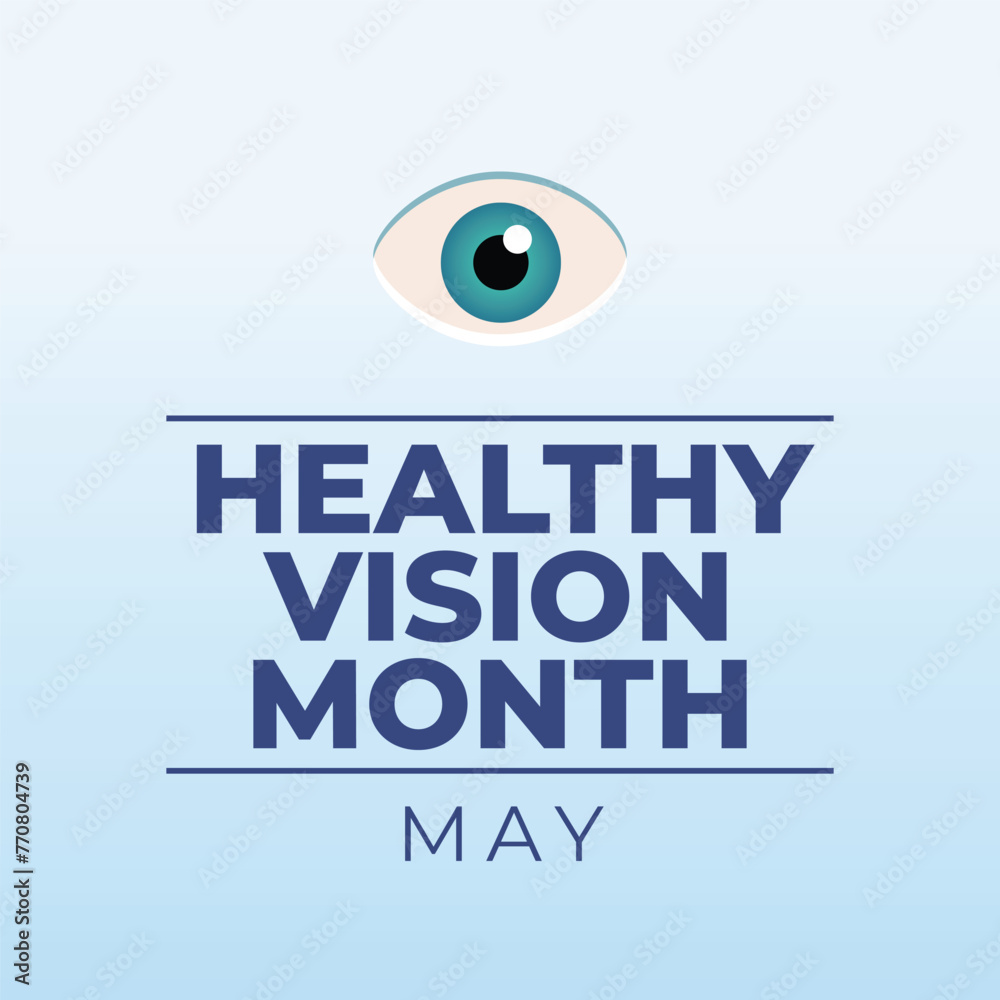 vector graphic of Healthy Vision Month ideal for Healthy Vision Month ...