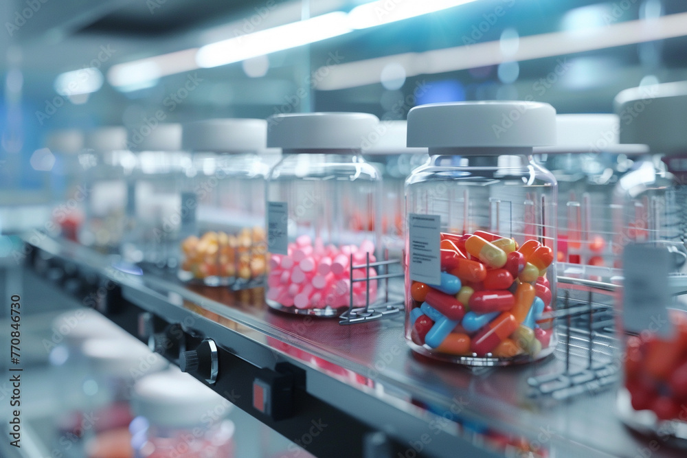 Clinical trial phases visualized through digital models, medication ...