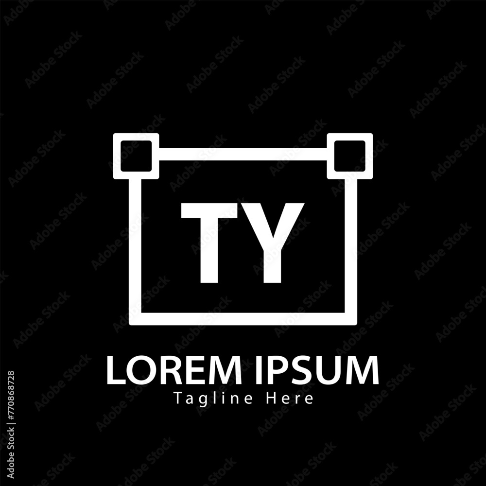 letter TY logo. TY. TY logo design vector illustration for creative ...