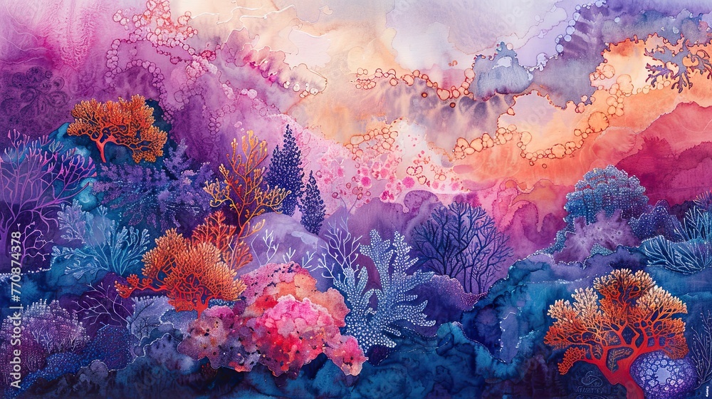Dance of the sea fantasies: a watercolour look at the underwater world ...