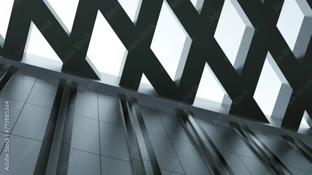 Ceiling,roof and wall of modern design of building,structure. Concrete ...