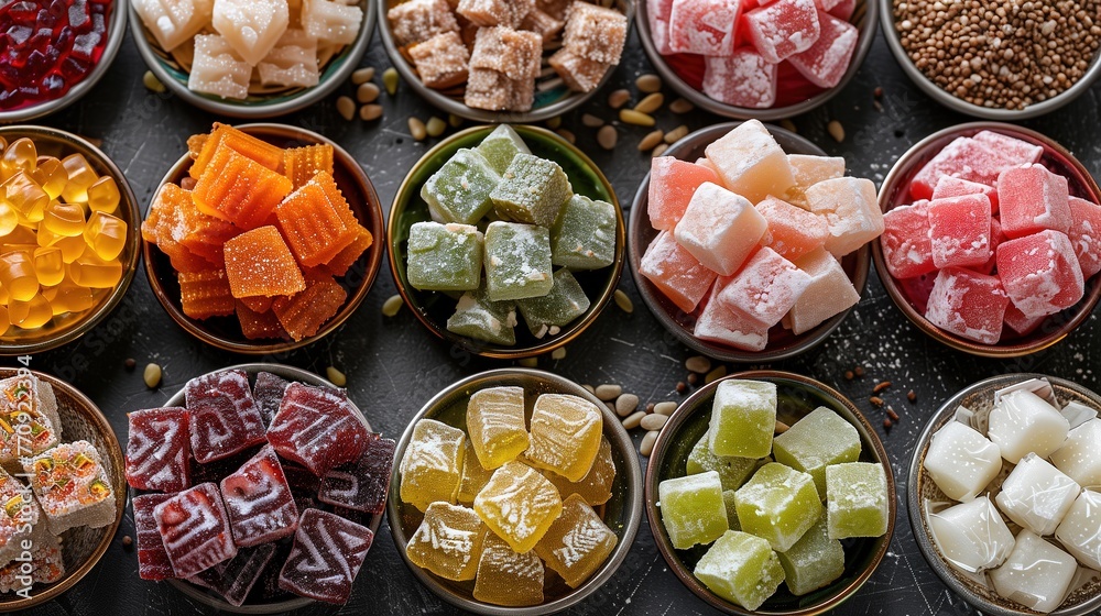 Turkish national sweet delicacy. A typical dessert for the Middle East ...