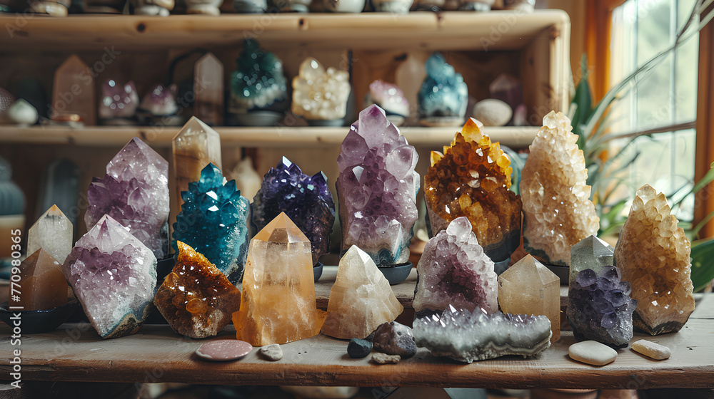 Crystals altar idea. Creating sacred meditaion space with good vibes ...