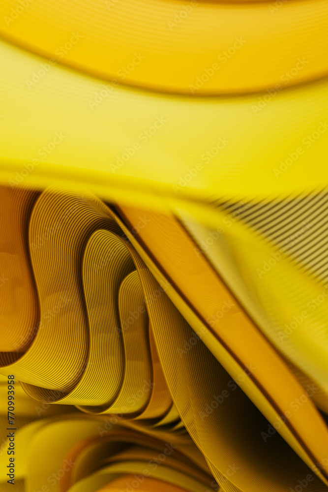Abstract yellow background with layers of textile Stock Illustration ...