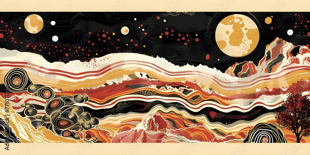 Australian Aboriginal dreamtime creation story of the Rainbow Serpent ...