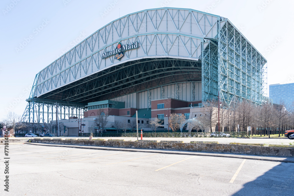 Houston, Texas, USA - February 27, 2022: Minute Maid Park building in ...