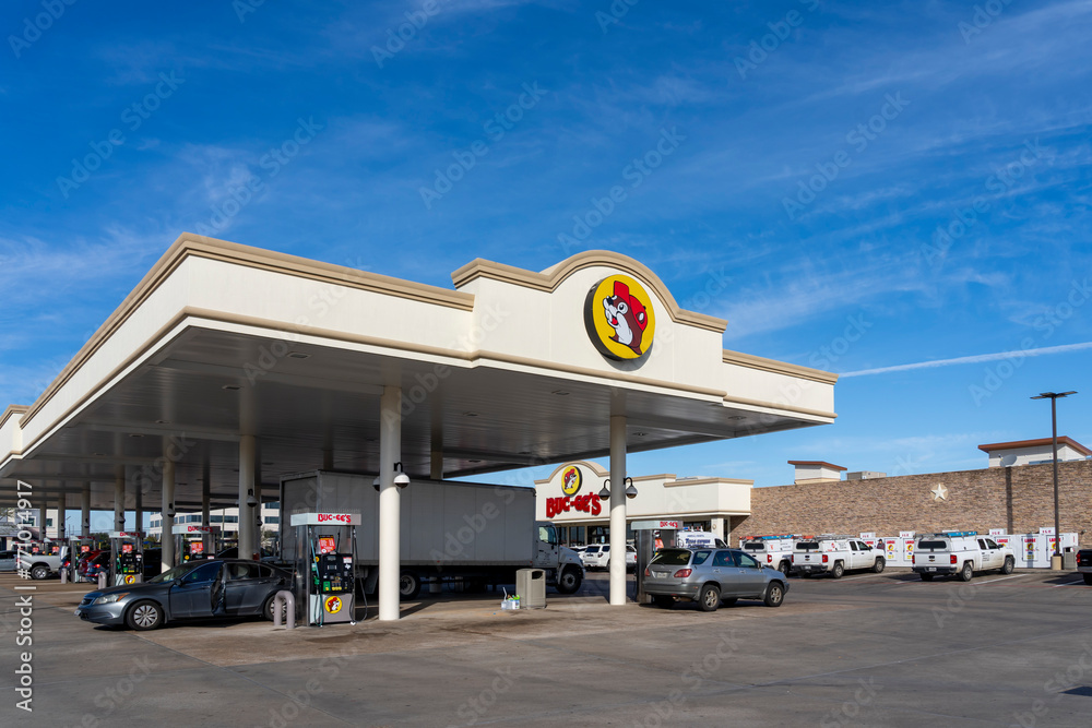Houston, Texas, USA - February 14, 2022: A Buc-ee's gas station in ...