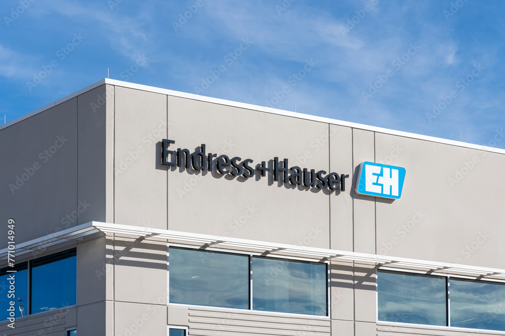 Houston, TX, USA - February 15, 2022: A Endress+Hauser office in ...