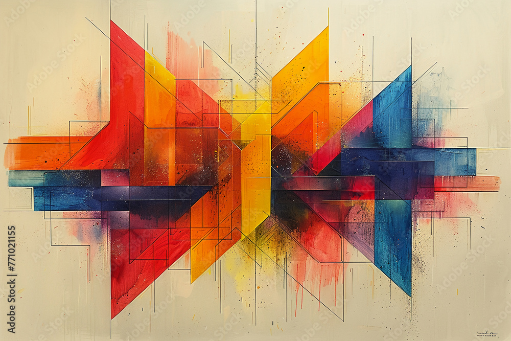 minimalnism art, draw a master piece of abstract drawing with essential ...