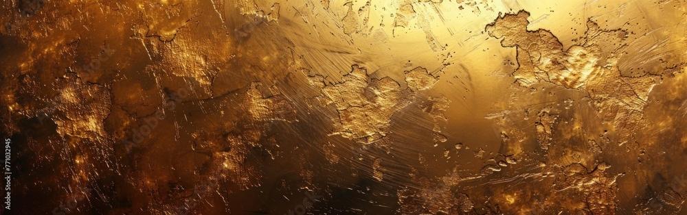 Golden Scratched Texture: Luxurious Abstract Background with Generative ...