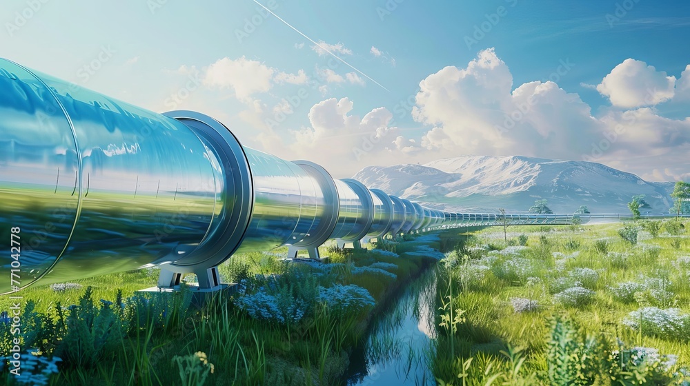 An illustration of the energy sector's transition from natural gas to ...