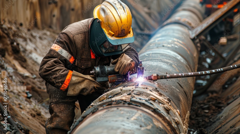 Welder mounts for electrochemical protection in the trunk pipeline ...