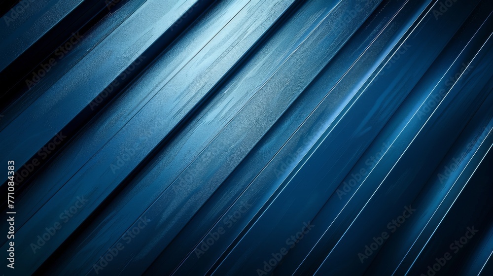Zoomed-in texture of blue painted metal slats for industrial design ...