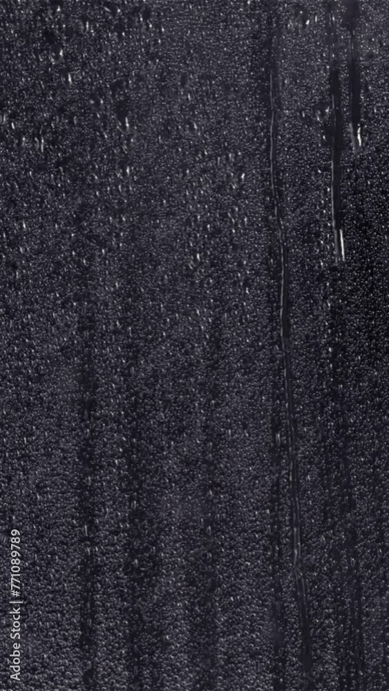 a weather transparent drip drops surface water wet window glass rain ...