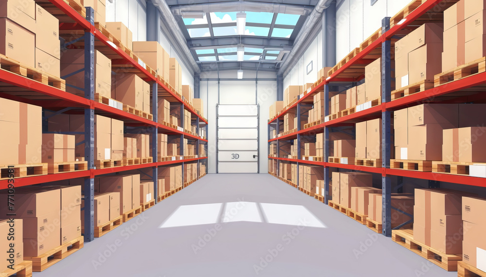 Inventory Management System: Illustrating Warehouse Backgrounds with ...